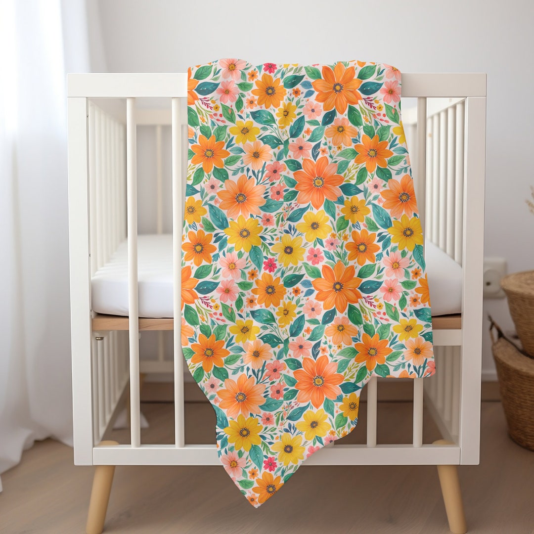 Tropical Hawaiian Baby Blanket, Cute Baby Swaddle, Newborn Gift ...