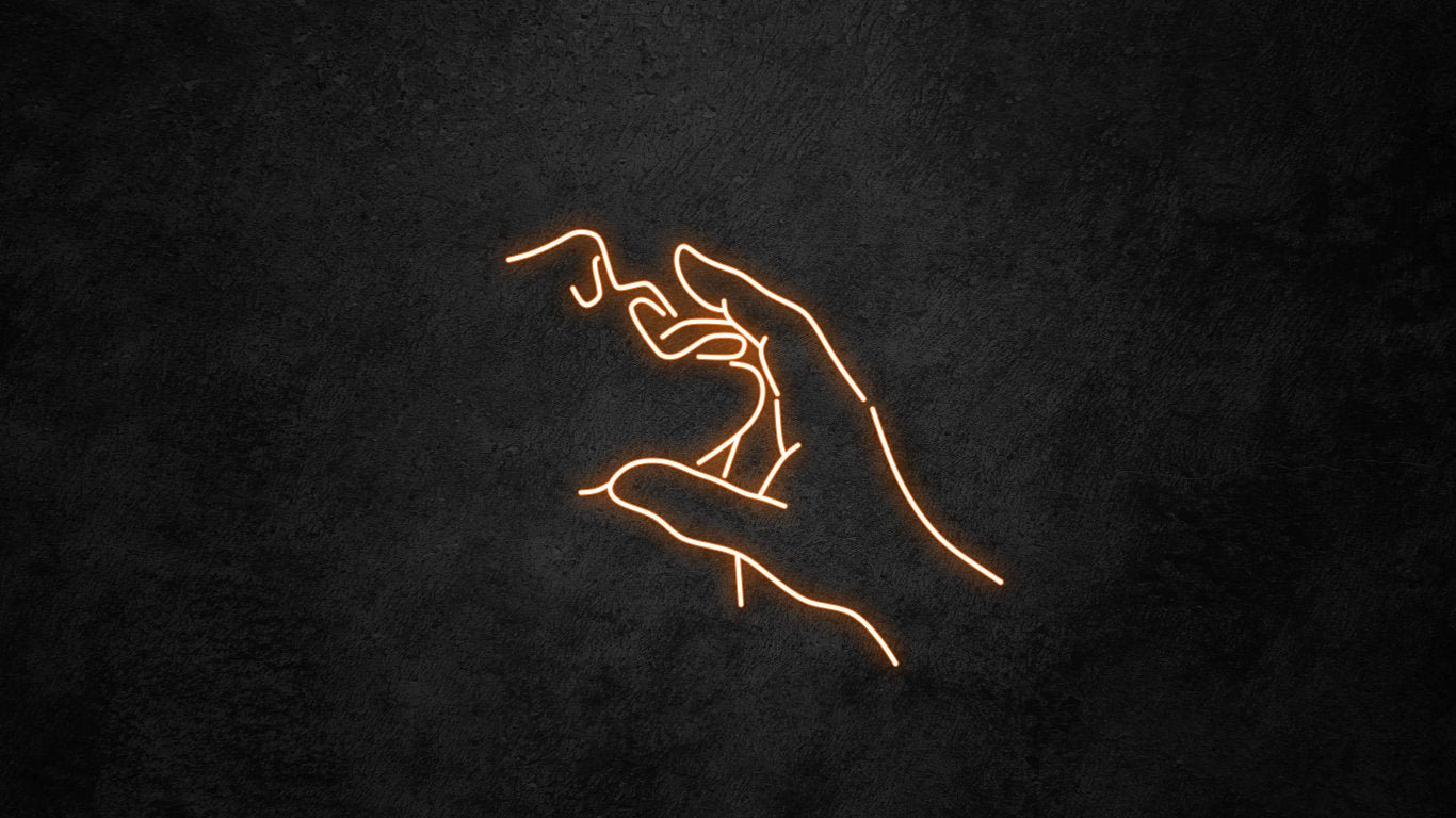 Hand Neon Sign Sexy Neon Light Sign Led Neon Sign Neon Etsy