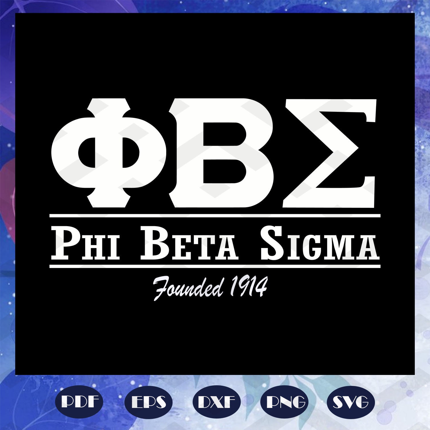 Phi beta sigma founded 1914 Phi beta sigma fraternity svg | Etsy