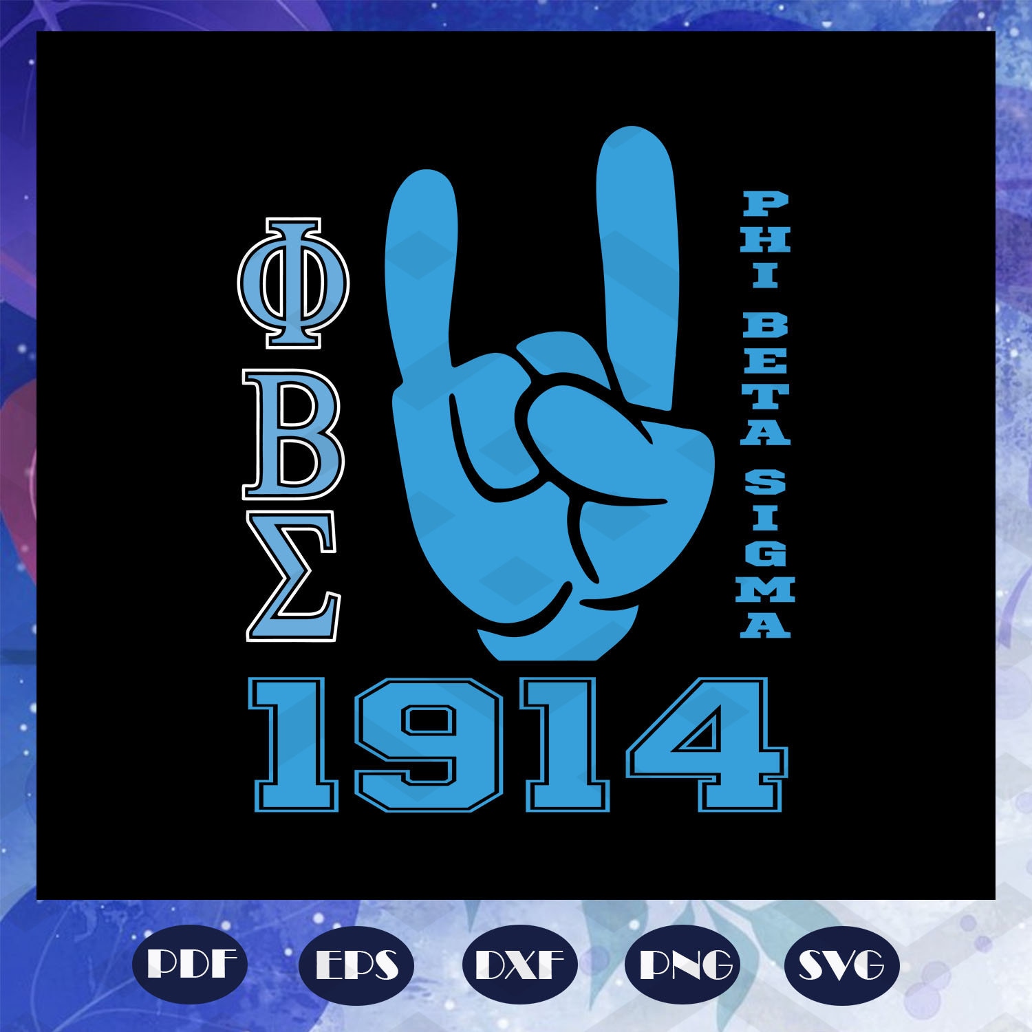 Phi Beta Sigma 1914 Phi Beta Sigma Fraternity Svg Phi Beta Etsy