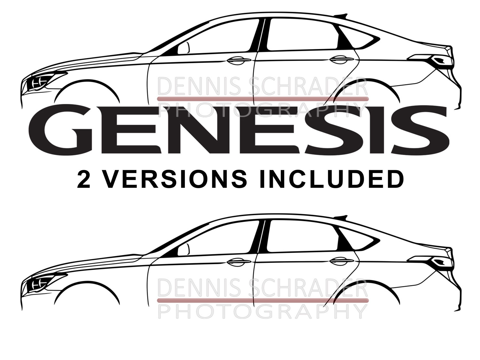 Car svg eps jpg png Hyundai Genesis svg Illustration Car | Etsy