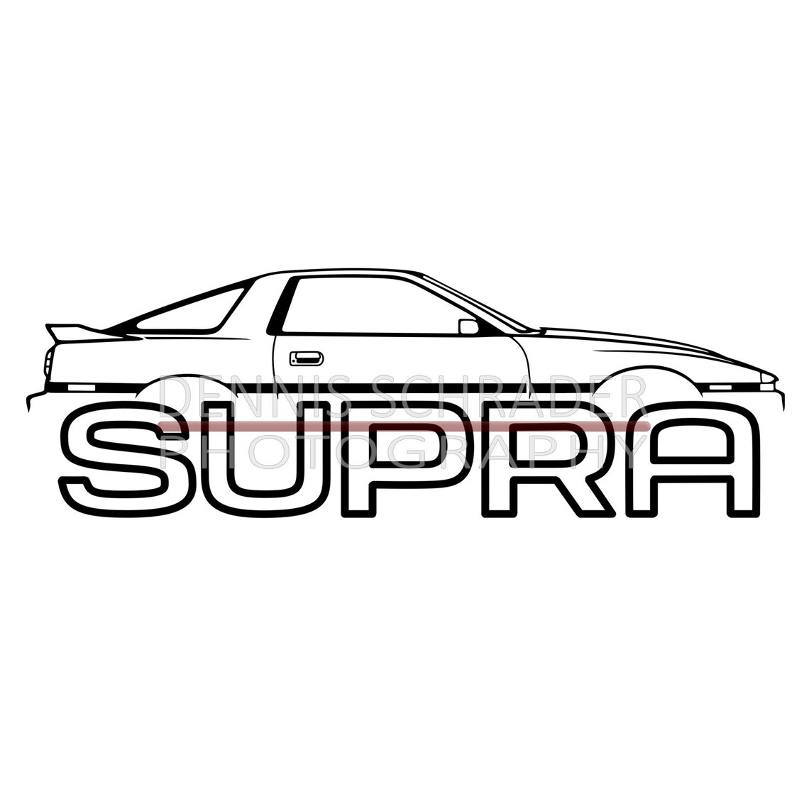 Car svg eps png jpg Toyota Supra svg Illustration Car Vector | Etsy