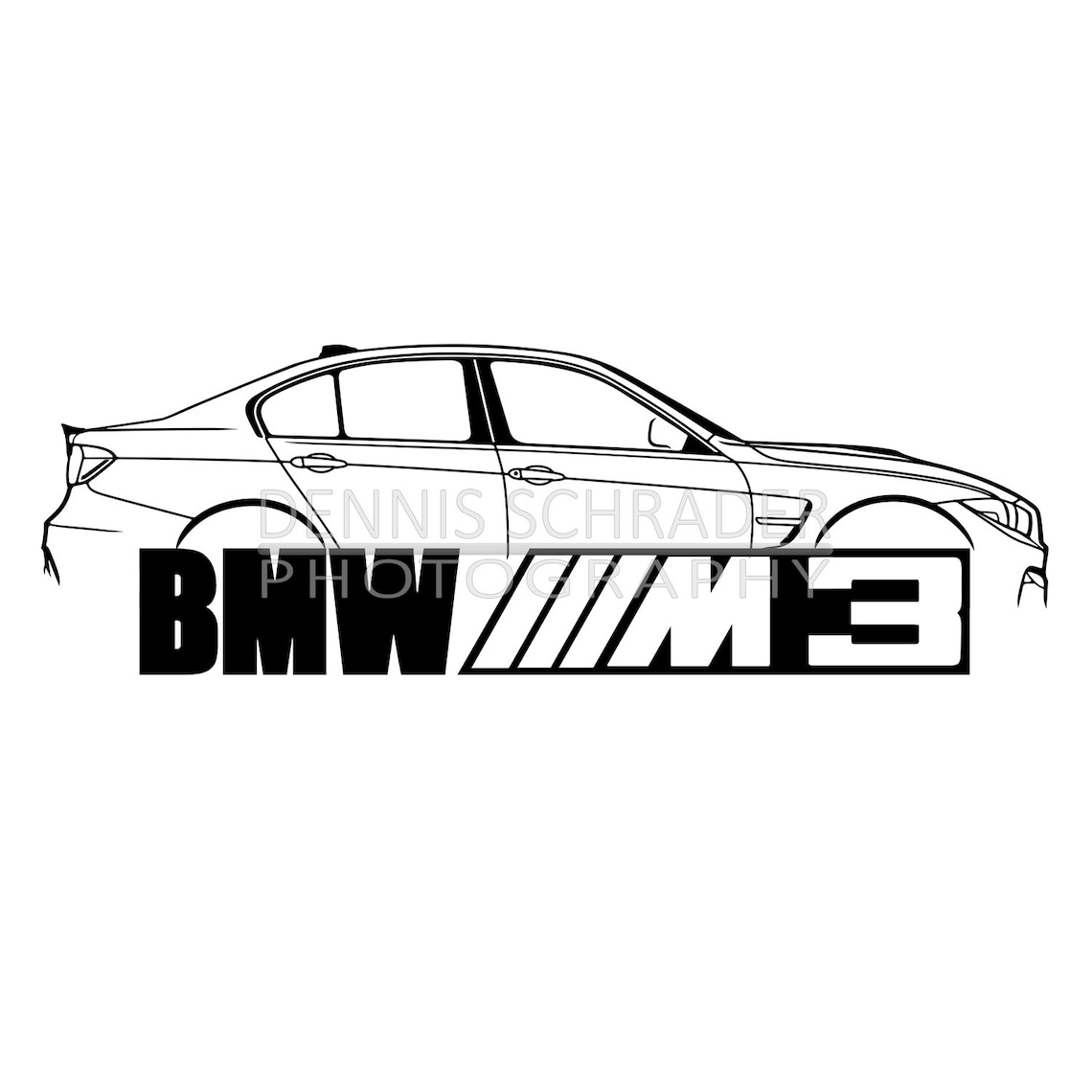 Car svg eps png jpg BMW F80 M3 svg BMW SVG Illustration Car | Etsy