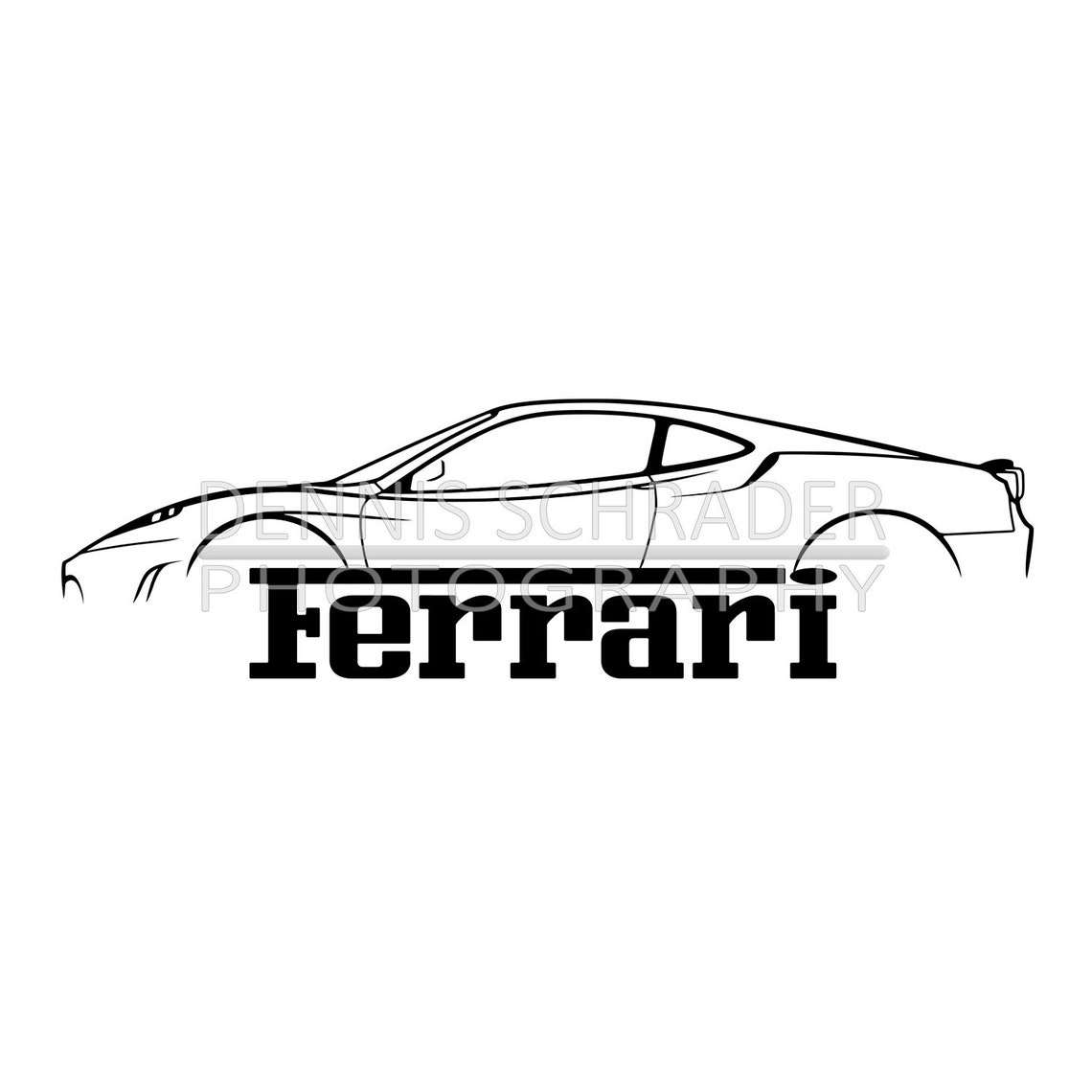 Car svg eps png jpg Ferrari F430 svg Ferrari SVG Illustration | Etsy