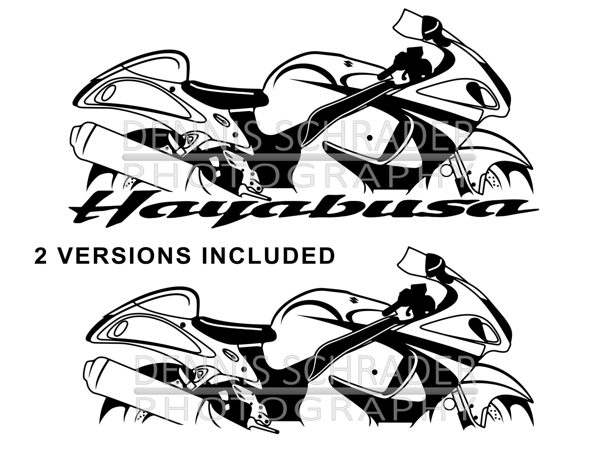 Motorcycle svg eps png Hayabusa Street Bike svg Illustration | Etsy