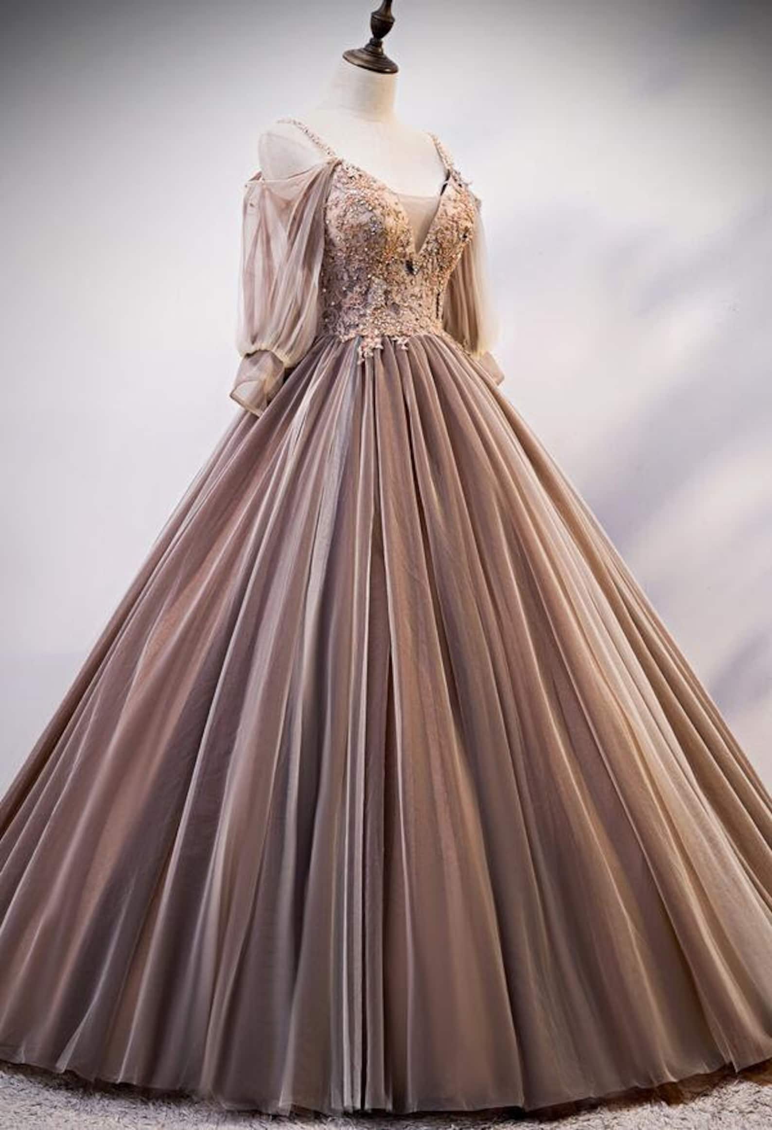 Princess Prom Dress Long Sleeves Sweet 16 Dresses Evening Gown | Etsy