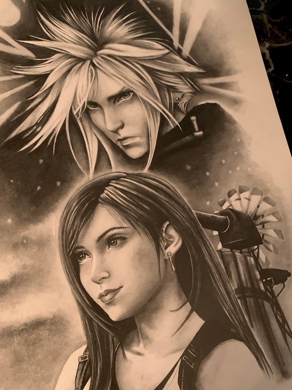 Final Fantasy Tifa Drawing