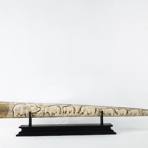 Swordfish Bill Medium Real Marlin Bone Carved Bear Elephant Model ...