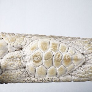Swordfish Bill Marlin Hand Carved Turtle Reptile Engraved Indonesian ...
