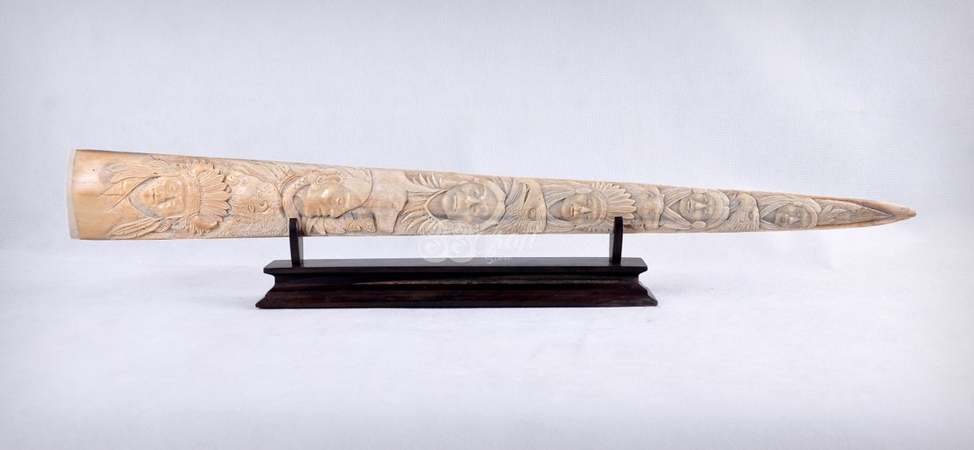 Swordfish Bill Marlin Hand Carved Ethnical Indian Engraved Indonesian ...