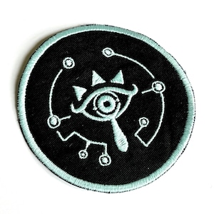 Blue Circle Eye Symbol Embroidered Patch - Etsy