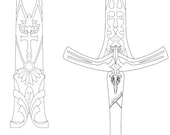 Caliburn Sword and Scabbard Digital Blueprint - Etsy
