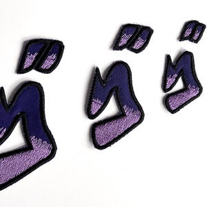 Menacing Sound Kanji Katakana Symbol Embroidered Iron-on Patches - Etsy