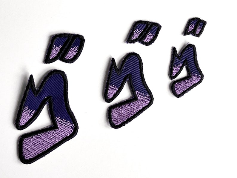 Menacing Sound Kanji Katakana Symbol Embroidered Iron-on - Etsy