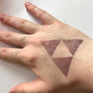 Temporary Tattoos for Cosplay Triangle Birthmark 4 Shades - Etsy