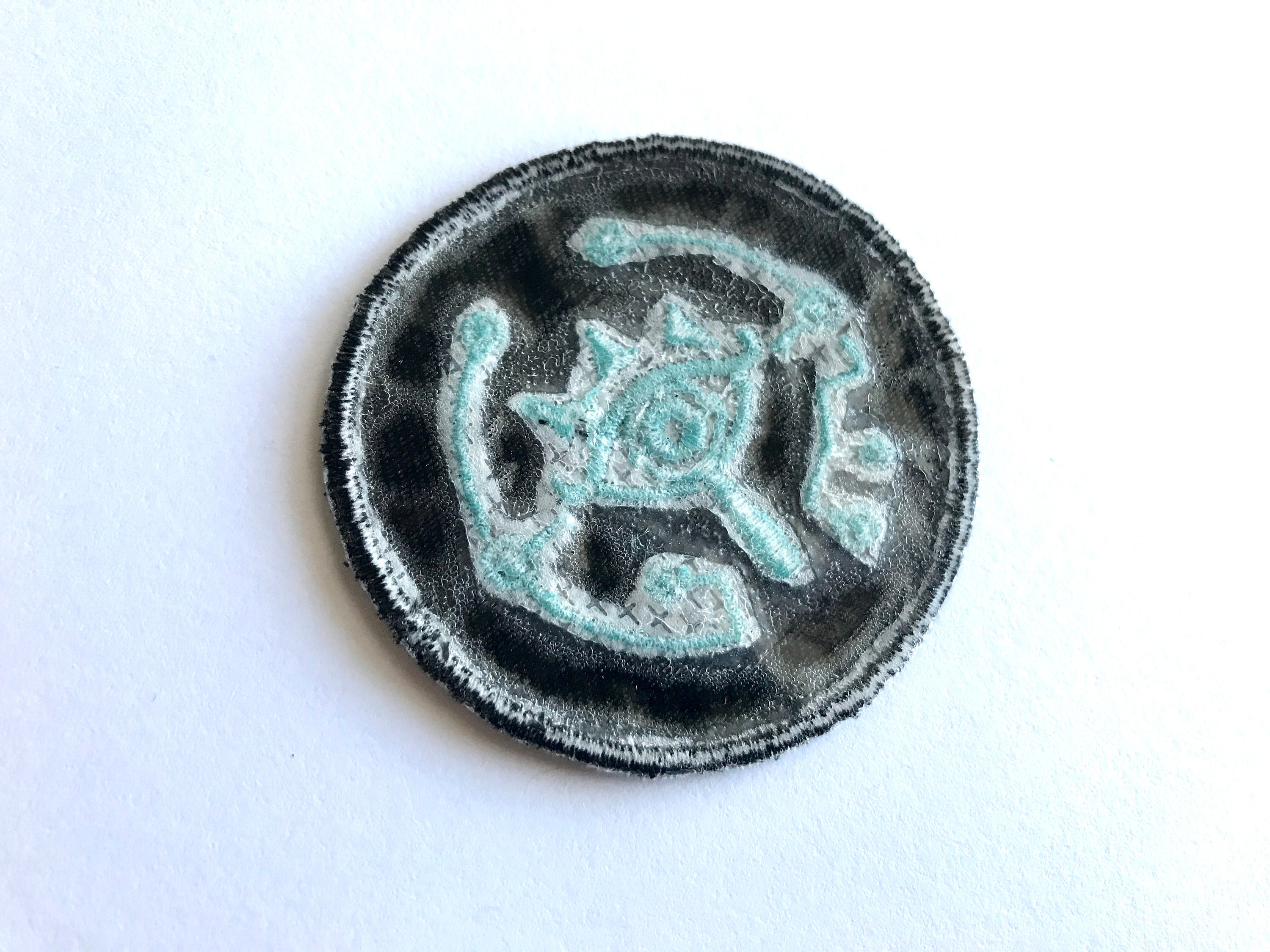 Blue Circle Eye Symbol Embroidered Patch - Etsy