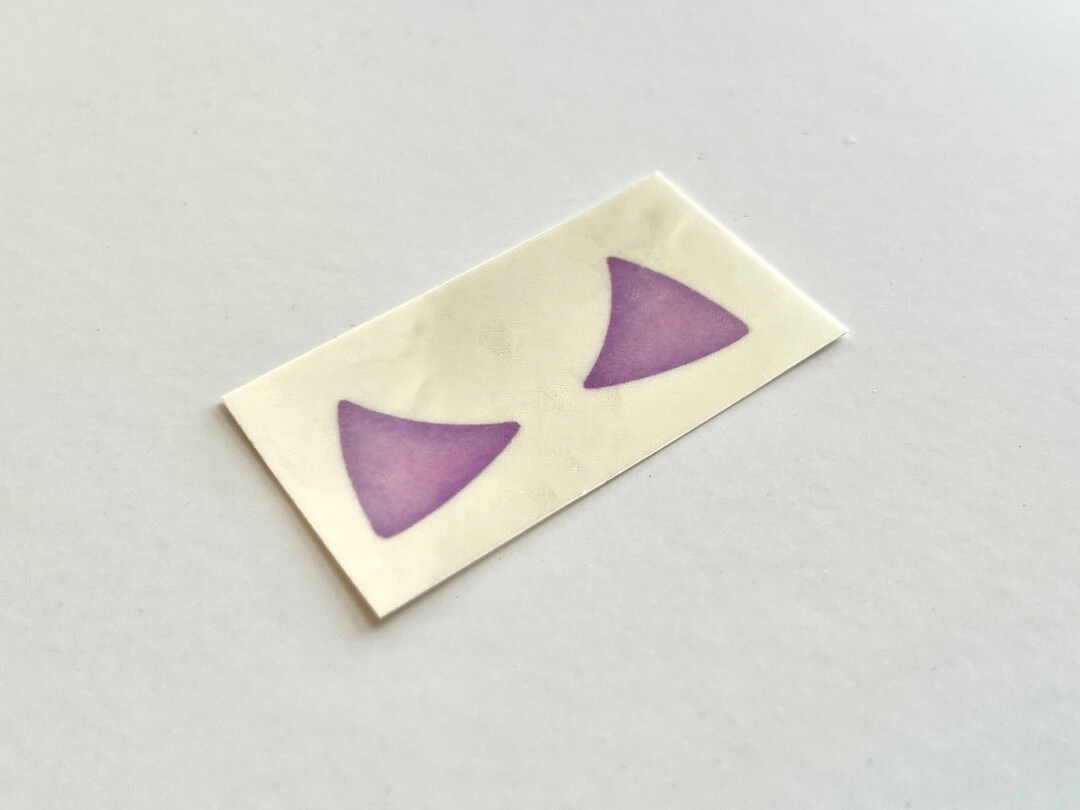 PAIR Temporary Tattoos for Cosplay Pink Eye Triangle Birthmark Makeup ...