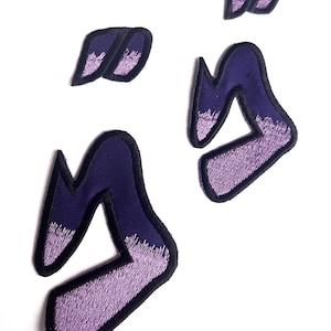 Menacing Sound Kanji Katakana Symbol Embroidered Iron-on Patches - Etsy