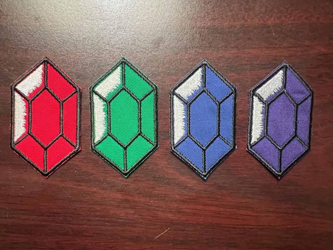 Shiny 8 Bit Gemstone Patches Rupees - Etsy