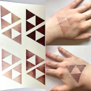 Temporary Tattoos for Cosplay Triangle Birthmark 4 Shades - Etsy