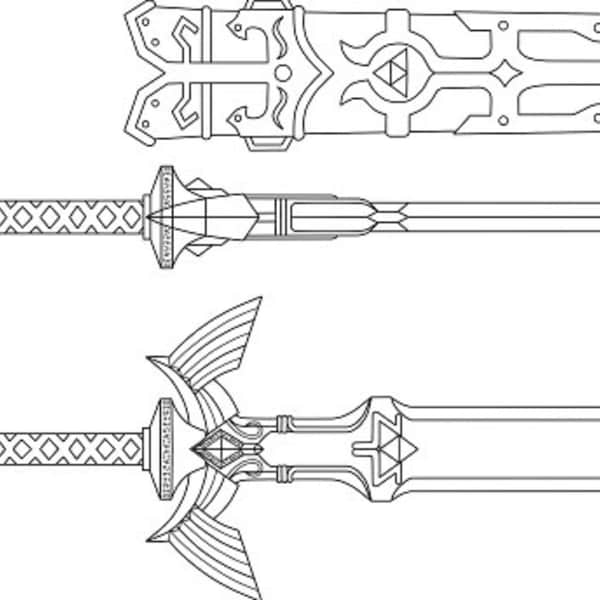 Sword Blueprint - Etsy