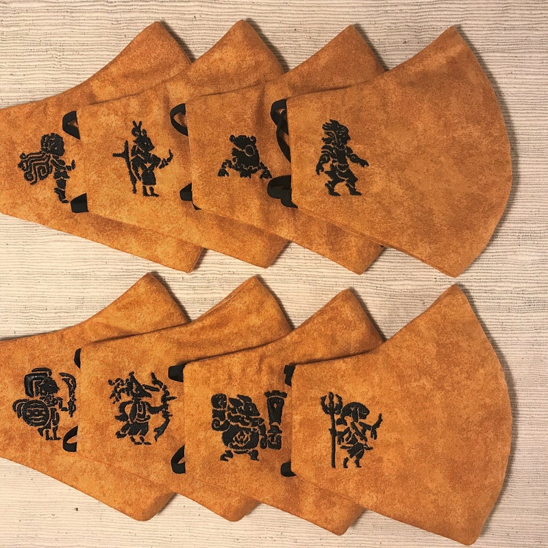 Embroidered Face Mask - Etsy