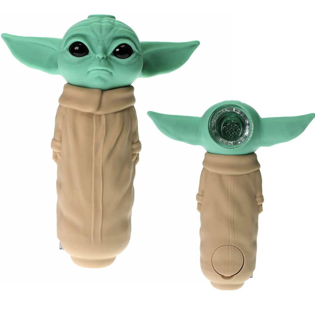 5'' Silicone Star Wars Baby Yoda Hand Pipe Grogu Hand Pipe Perfect ...
