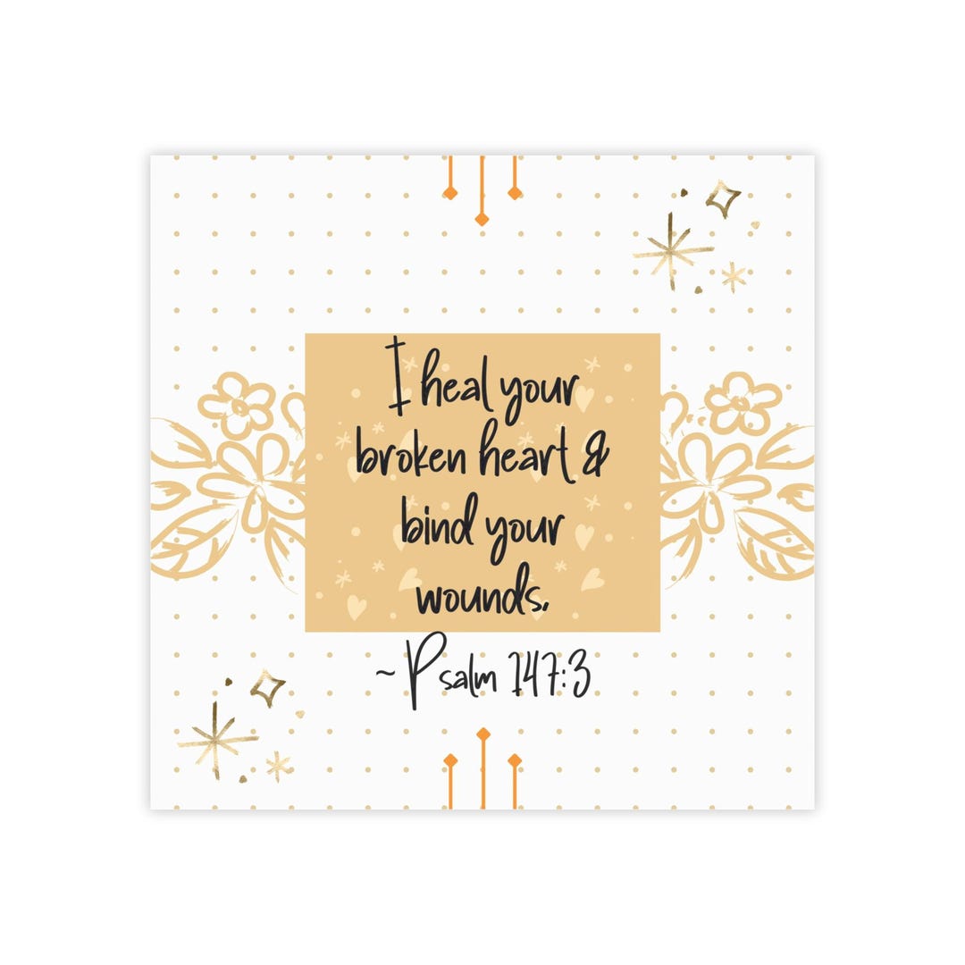 Heal Your Wounds Christian Post-it® Note Pads, Scripture Post-it Note ...