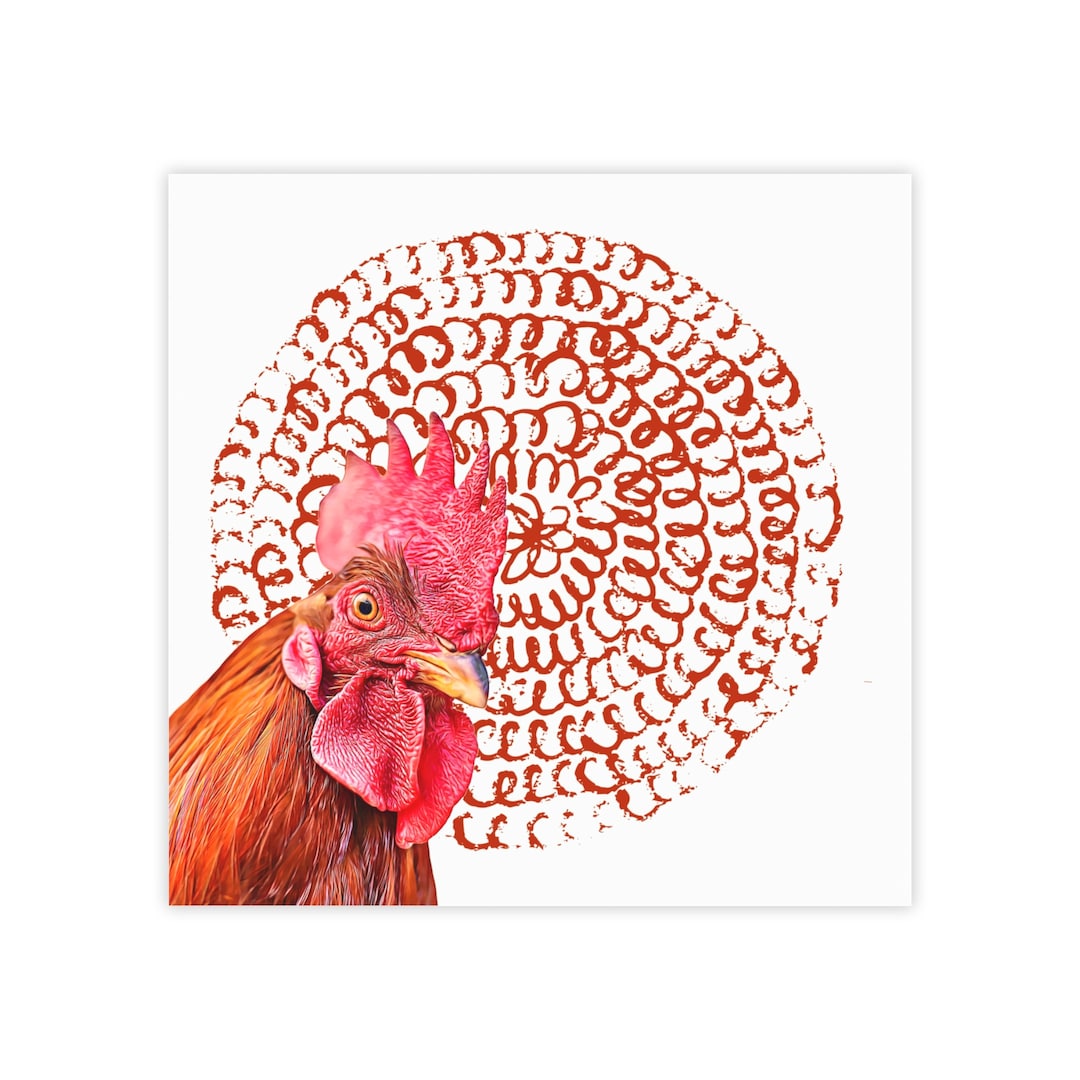 Rhode Island Red Chicken Post-it® Note Pads, Chicken Sticky Note, Red ...