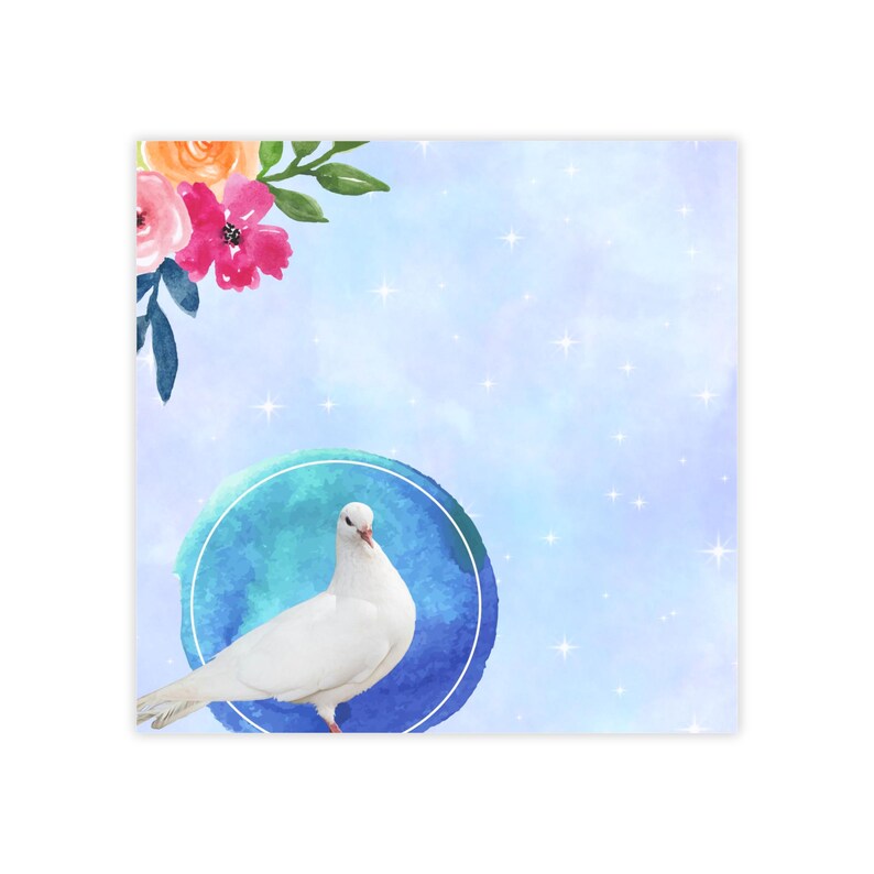White Dove Post-it® Note Pads, Dove Sticky Notes, Bird Gifts, School ...