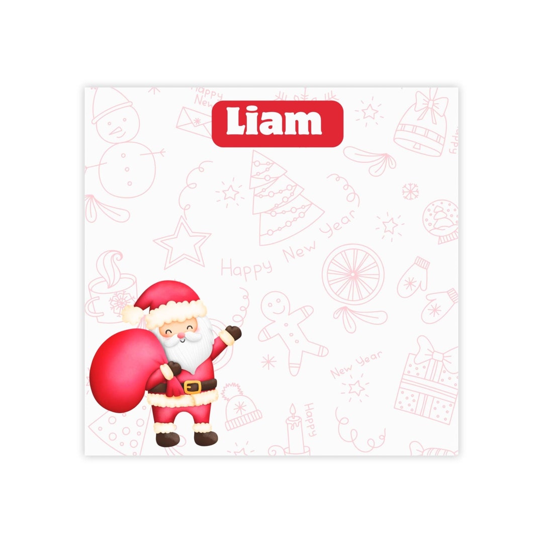 Cute Santa Claus Post-it® Note Pads, Christmas Post-it Notes, Santa ...