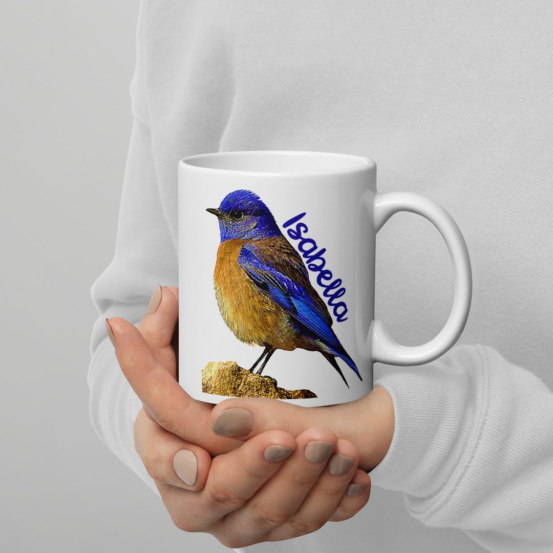 Personalized Bluebird Mug Coffee Mug Bird Mug - Etsy