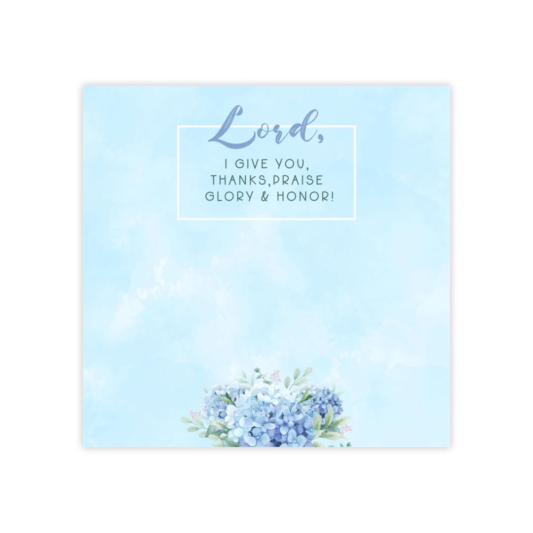 Thanks Praise Glory & Honor Post-it® Note Pads, Scripture Post-it® Note ...
