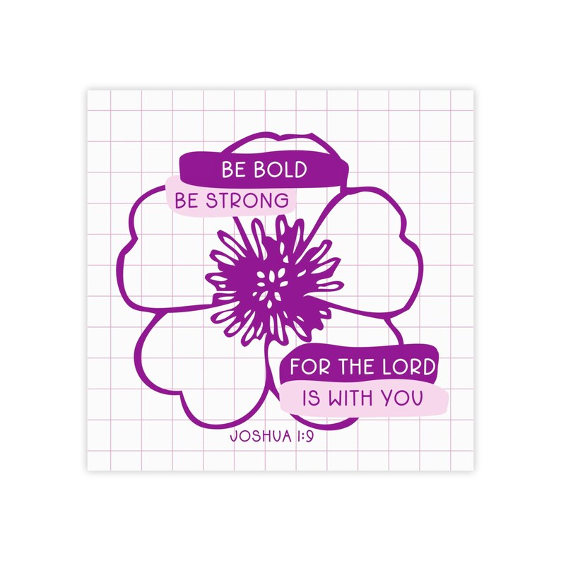 Joshua 1:9, Be Bold Be Strong Post-it® Note Pads, Scripture Post-it ...