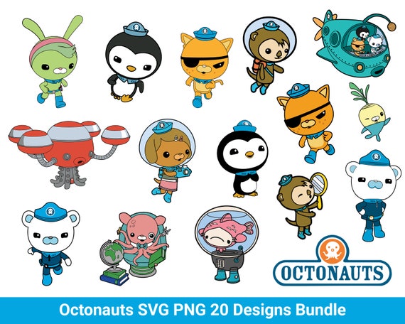 Octonauts SVG PNG 20 Design Bundle Pack Cricut Silhouette - Etsy Finland
