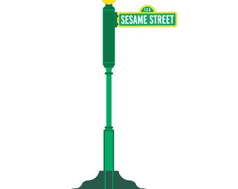 Sesame Street Pole Sign - Etsy Ireland