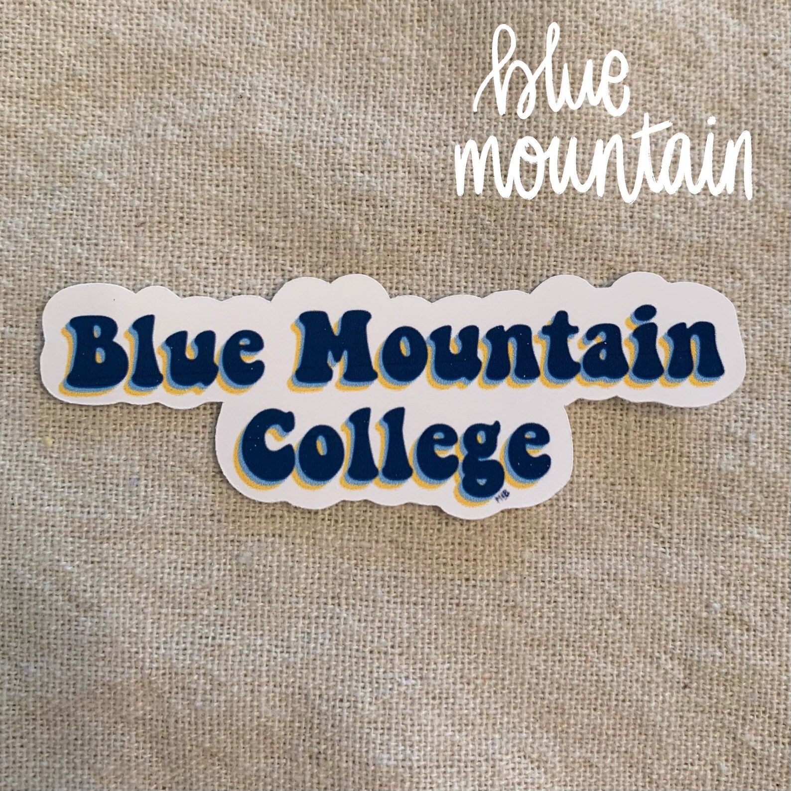 Blue Mountain Sticker Bmc Toppers College Waterproof - Etsy