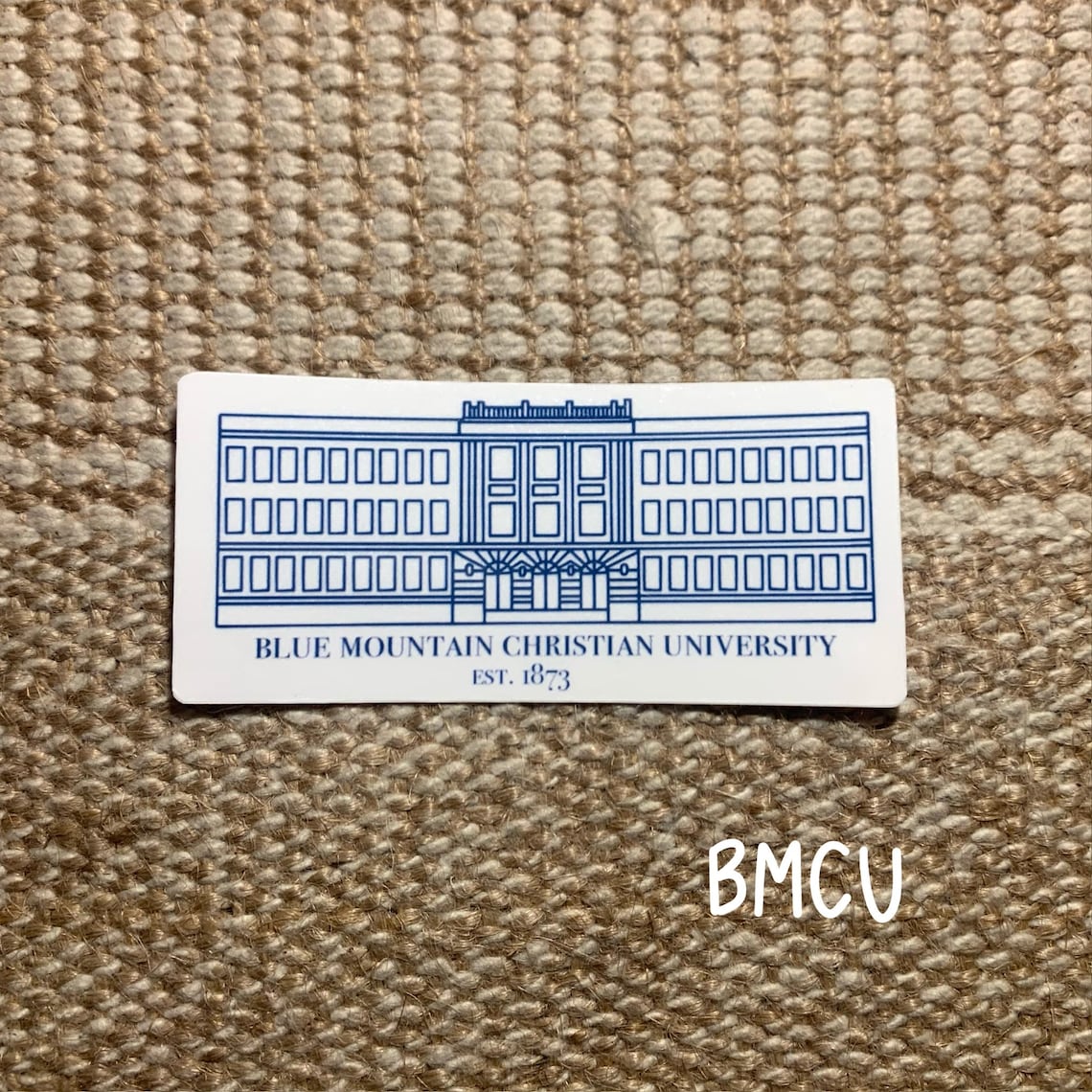Blue Mountain Sticker | Bmc Toppers | College | Waterproof Stickers - Etsy