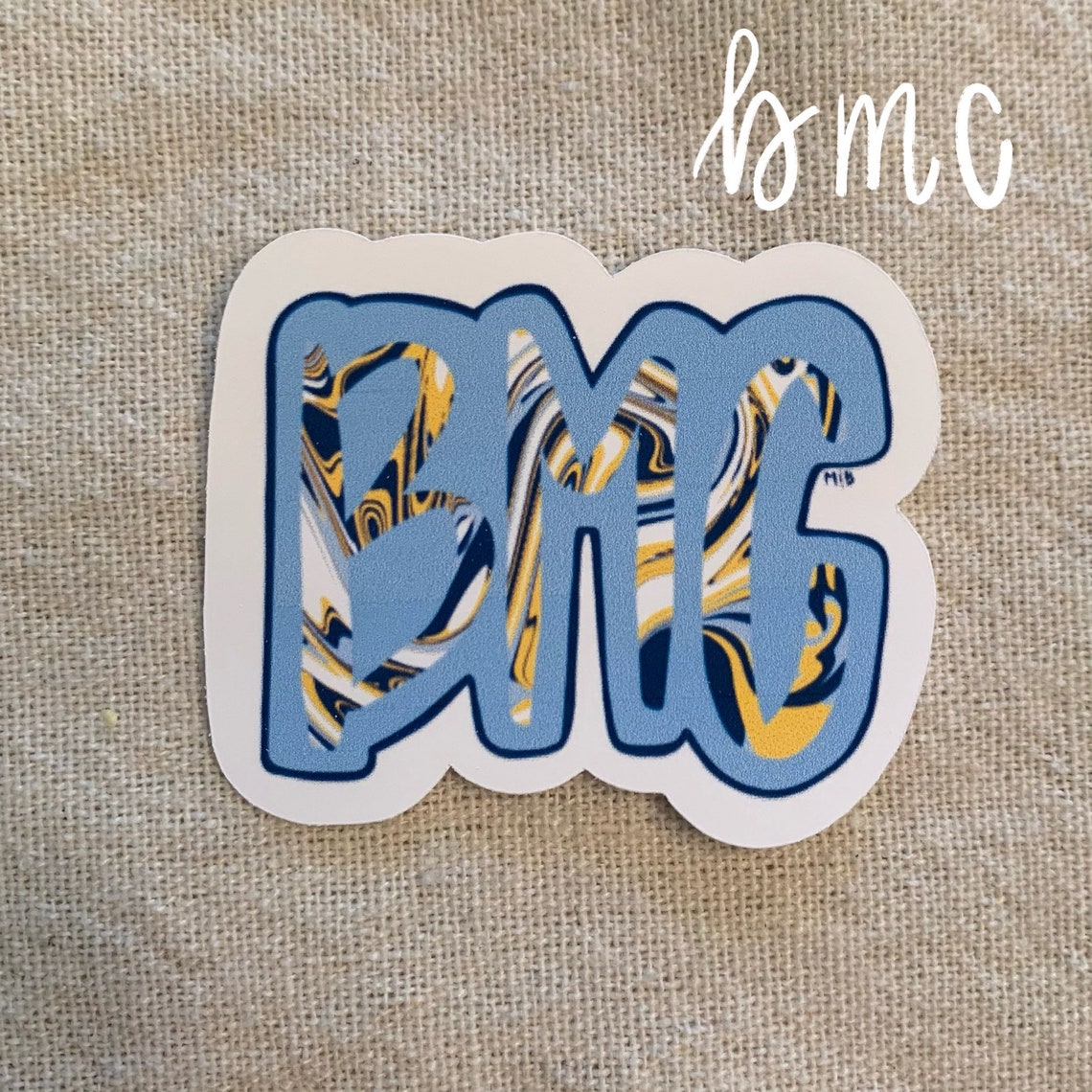 Blue Mountain Sticker Bmc Toppers College Waterproof - Etsy