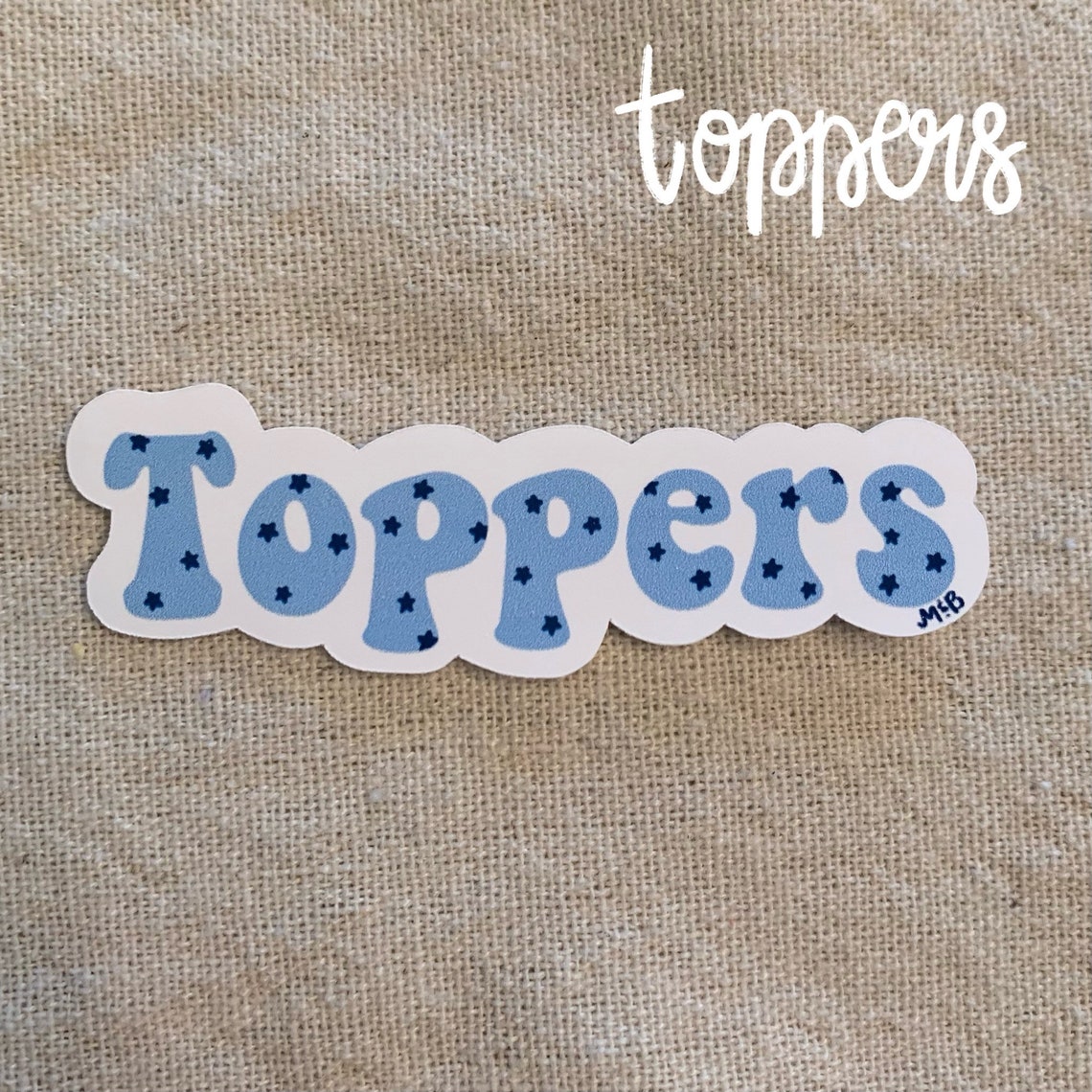 Blue Mountain Sticker Bmc Toppers College Waterproof - Etsy