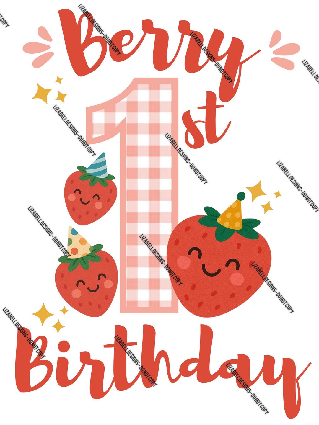Berry First Birthday PNG Digital Download, Irthday Instant Download ...
