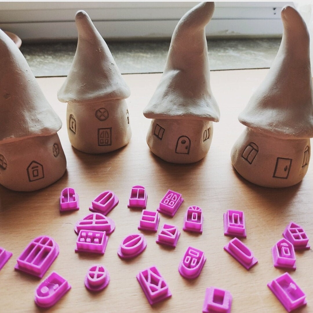 Clay Stamp Ceramic Stamp Set Windows and Doors 22 Pieces - Etsy UK