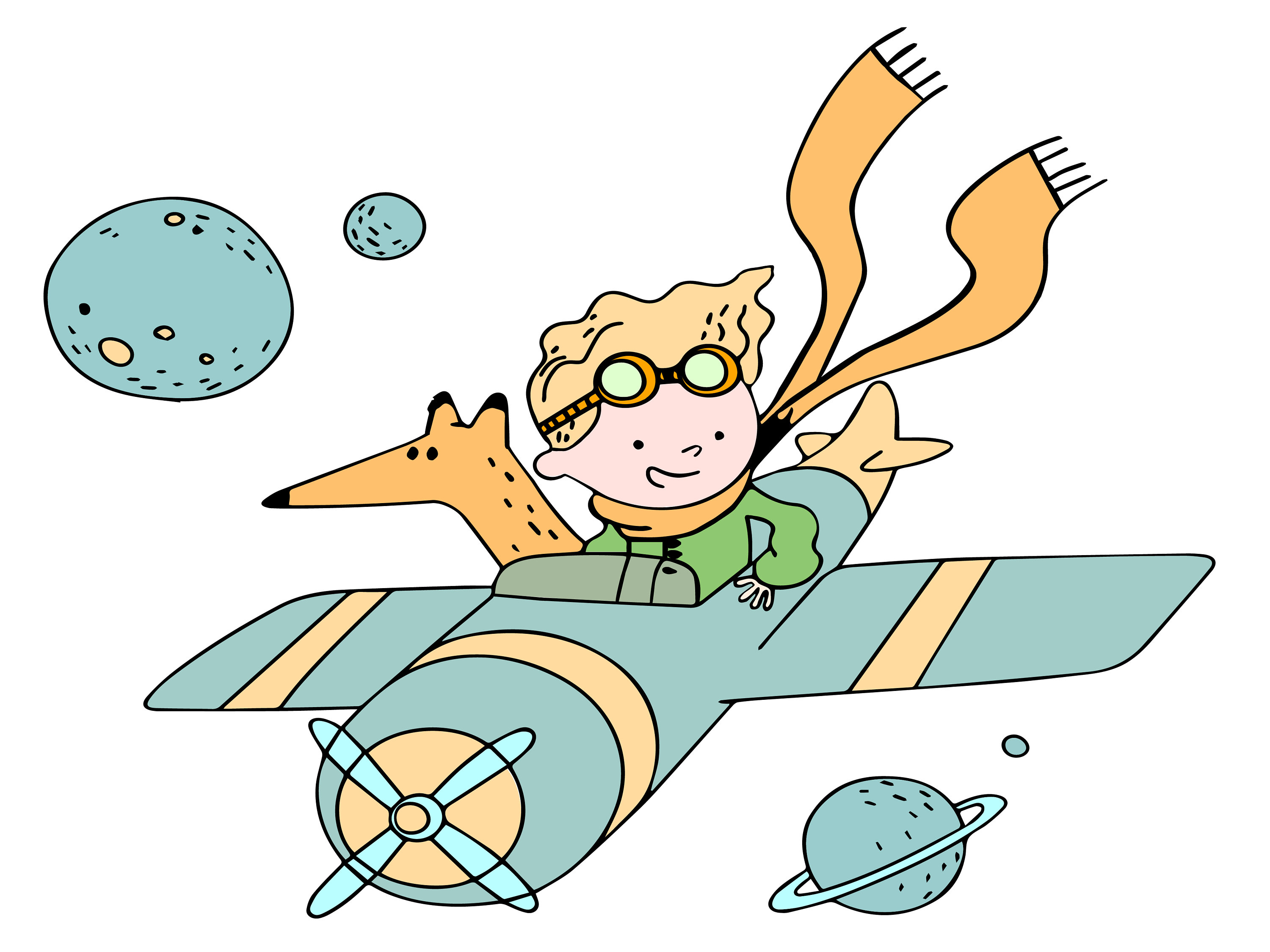 El Principito, póster de El Principito en formato SVG, silueta de El ...