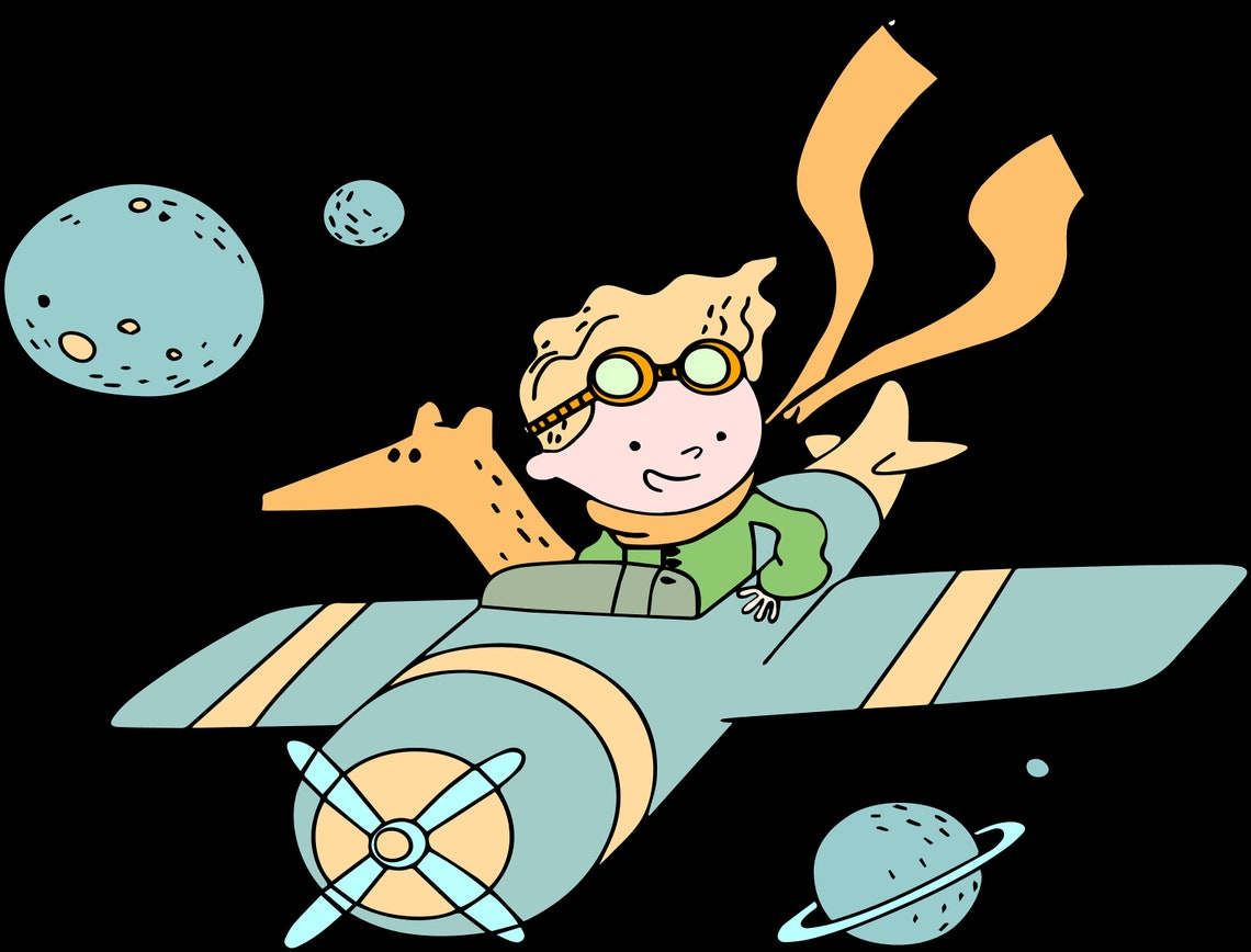 El Principito, póster de El Principito en formato SVG, silueta de El ...