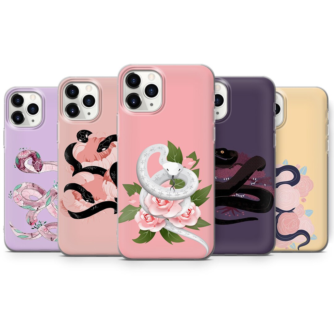 Japanese Snakes Phone Case, Art, Cover for iPhone 7, 8, XS, XR, 11 Pro ...