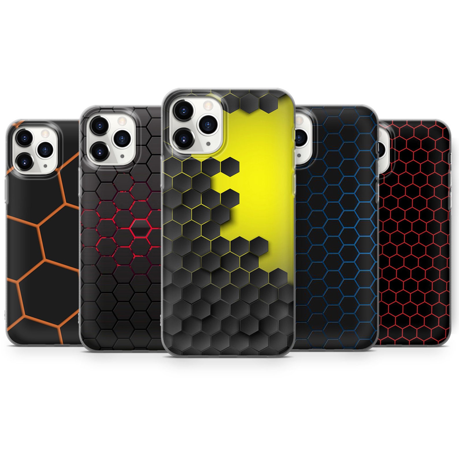 Hexagon Phone Case Art Cover for Iphone 7 8 XS XR 11 - Etsy