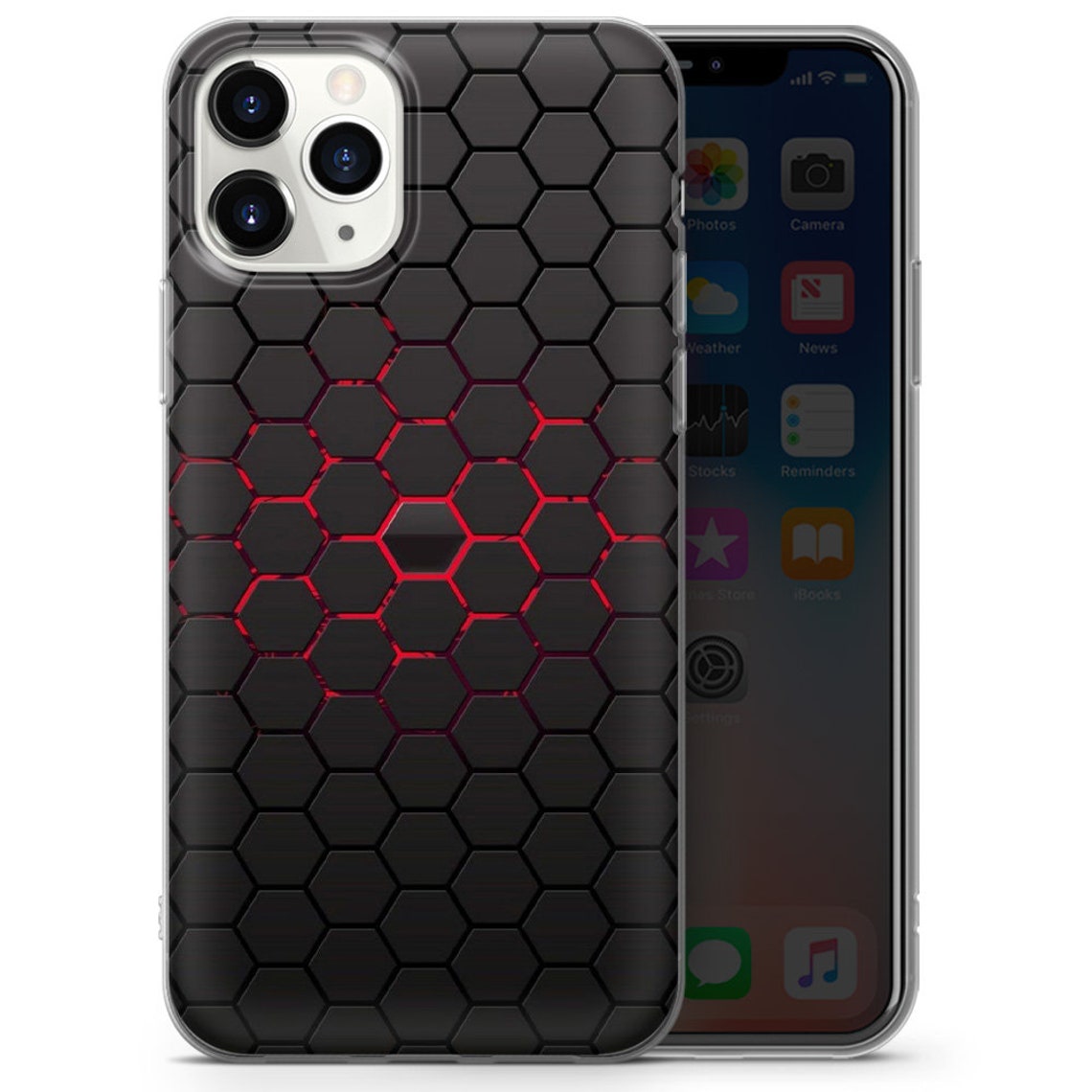 Hexagon Phone Case Art Cover for Iphone 7 8 XS XR 11 - Etsy