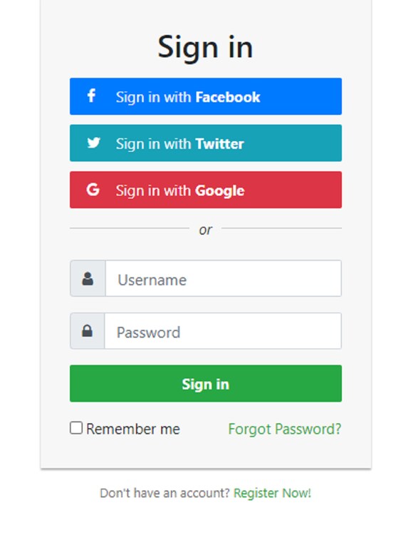 Login Page Template html code | Etsy