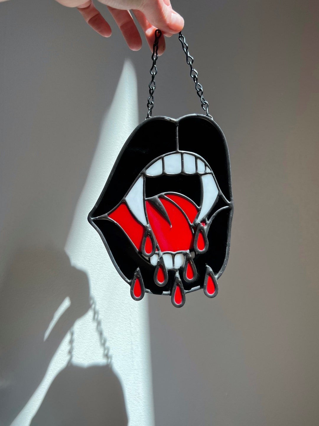 PRE ORDER Small Vampire Teeth With Blood Drips - Etsy