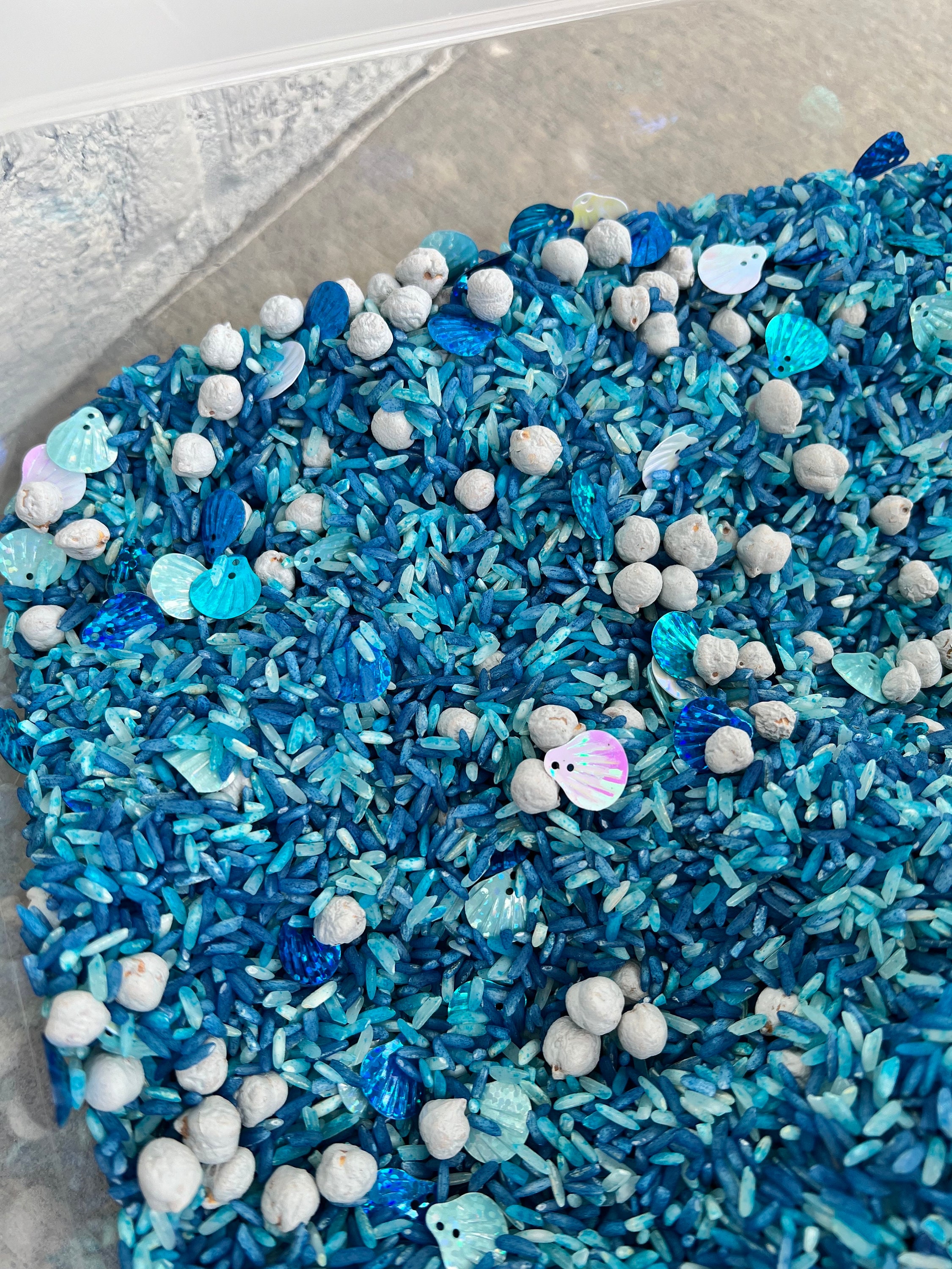 Under the Sea Dump and Play Sensory Mix, Sea Shell and Pearl Sensory ...